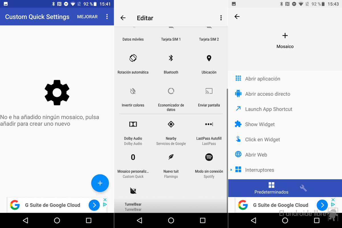 ¿Cómo acceder a los ajustes rápidos?
